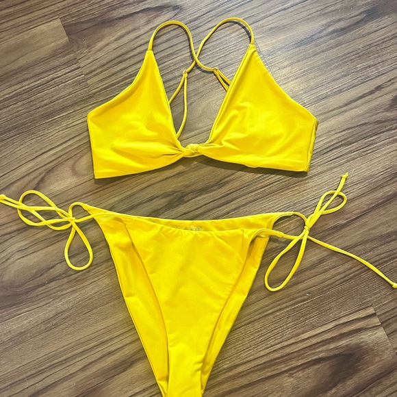 Skatie | Swim | Skatie Yellow Bikini Set | Poshmark